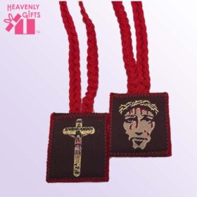 Sacred Heart of Jesus Red Scapular - Heavenly Gifts USA